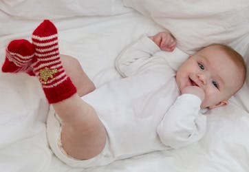 Strik royale babysokker | Familie Journal